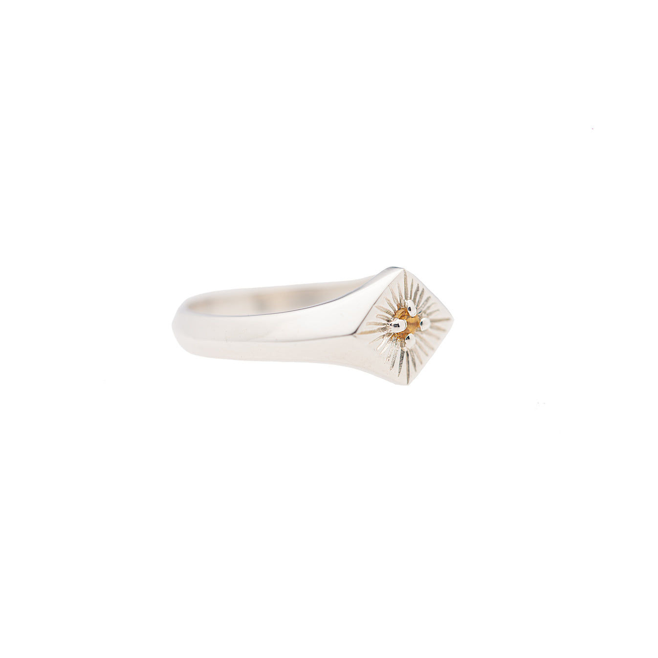 Sunniva Ring - Sun Rays with Citrine | Hunt Of Hounds